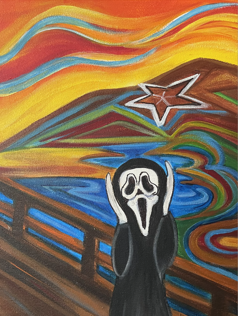 Scream meets Ghostface Halloween Sip and Paint Party - La Buena Paint ...